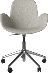 Seed Chair w. Armrest & 5-Starbase w. Wheels - Upholstered