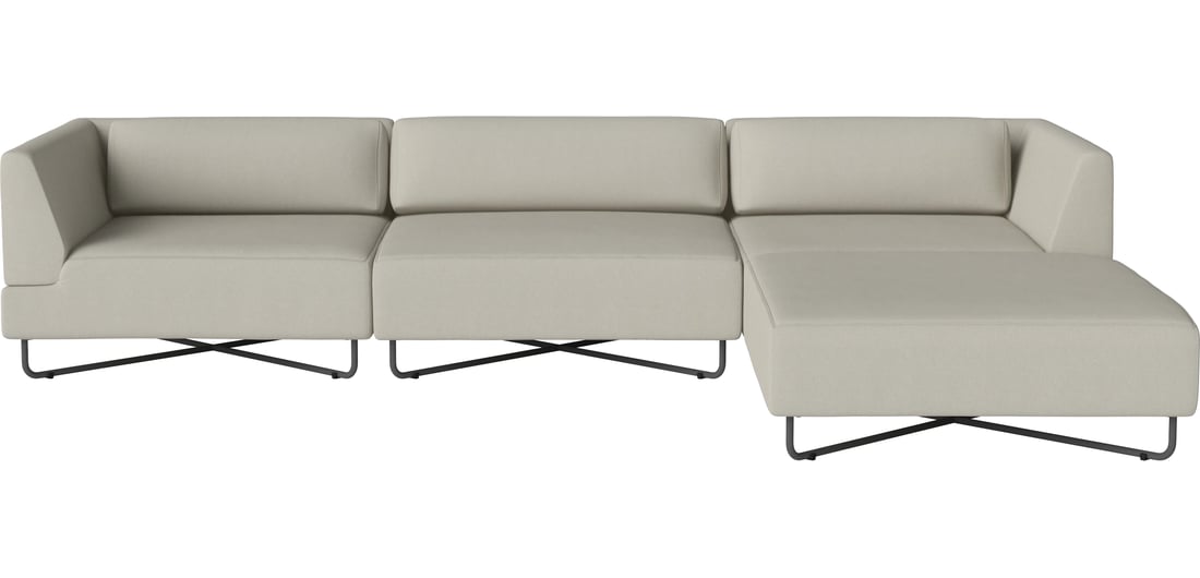 Orlando O2 Garden Sofa 4 Modules w. chaise longue - incl. cushions