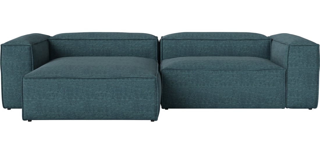 Cosima 2 Modules depth 100 cm cm with large chaise longue - left - and large corner module - right