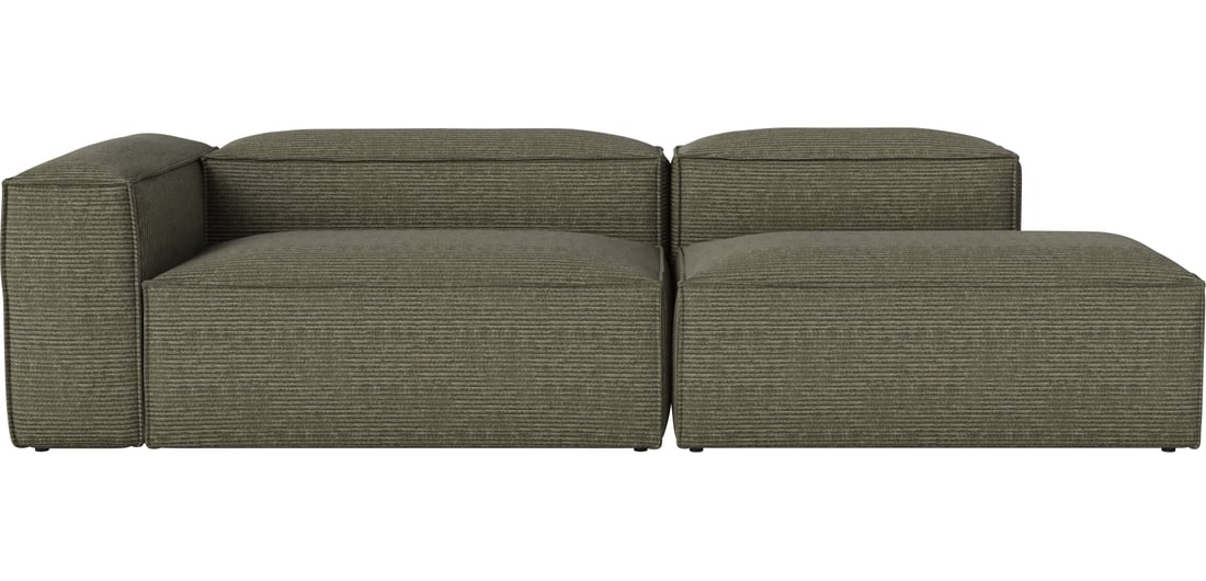 Cosima 2 Module Tiefe 100 cm m. groBem Eckmodul links und offenem Ende rechts