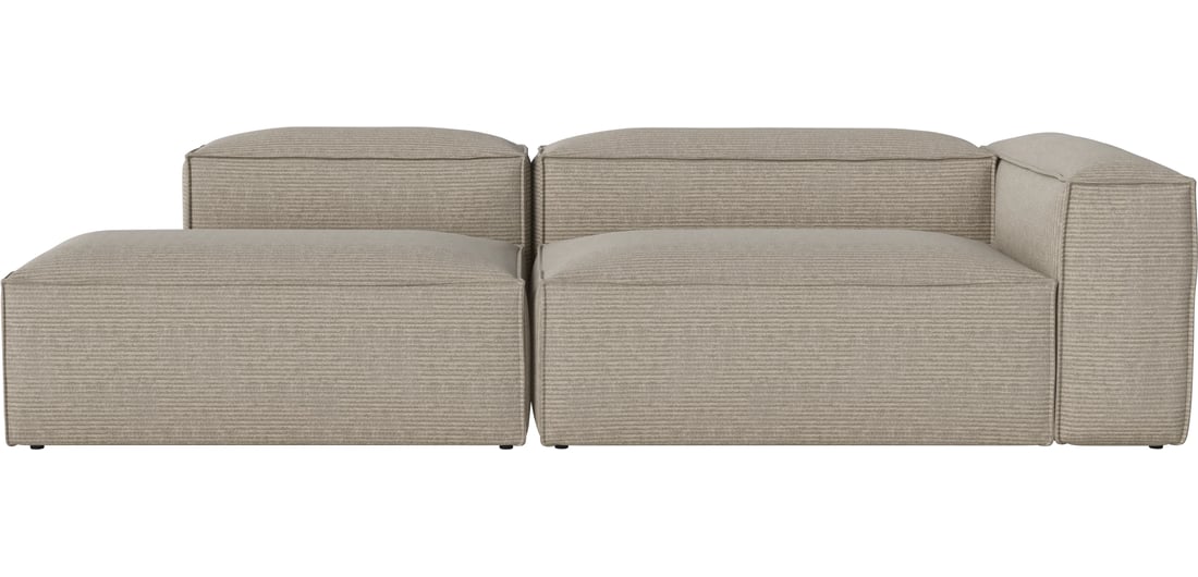 Cosima 2 Modules depth 100 cm w. large corner module – right – and open end – left