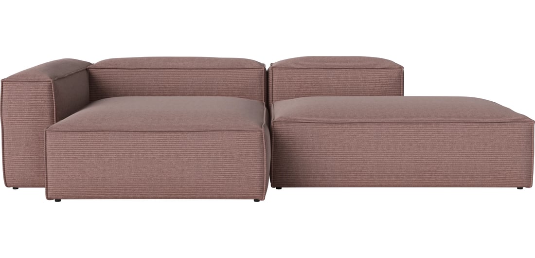 Cosima 2 Modules depth 120 cm w. large chaise longue - left - and open ...